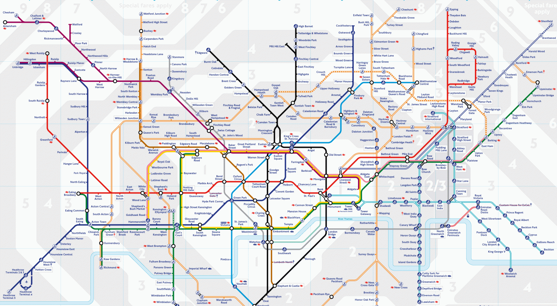 London Tube Map - The Stadium Guide